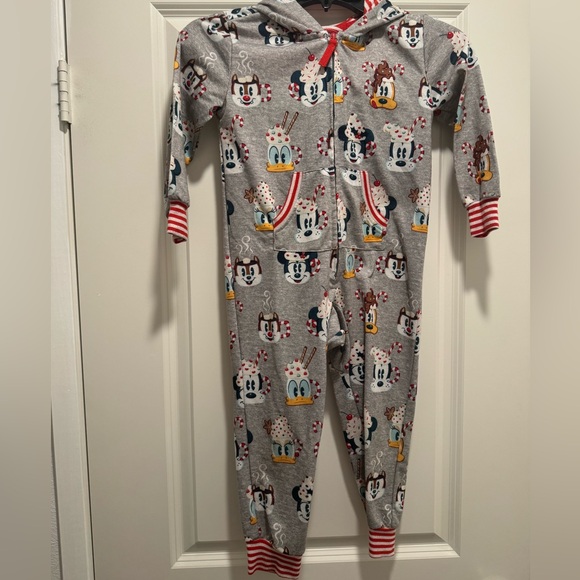 Disney | Pajamas | Disney Gray One Piece With Cartoon Characters | Poshmark
